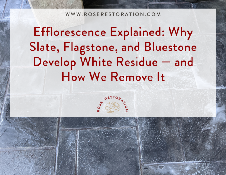 Efflorescence on Stone: Why It Turns White and How to Fix It