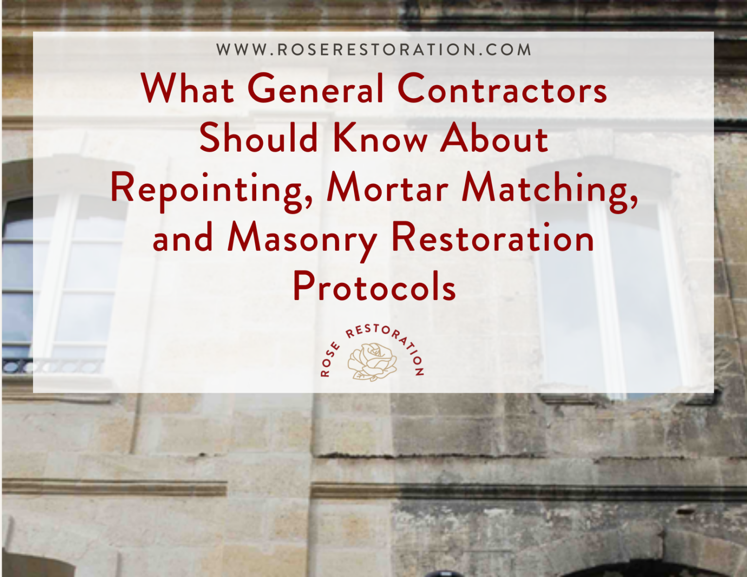 What General Contractors Should Know About Repointing and Masonry ...
